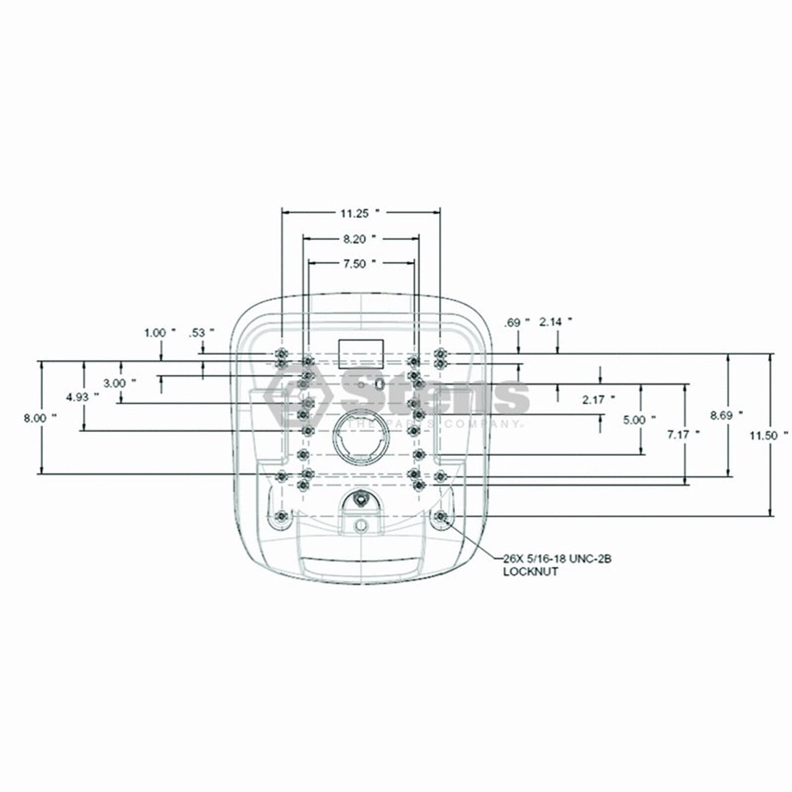 SEAT FOR JOHN DEERE AM107972 , AM108654 , AM123666 ,AM102953 , AM103284